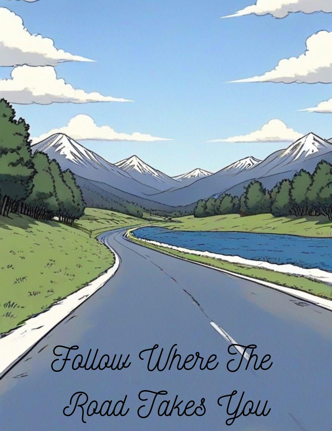 Scenic Road Travel Journal | Printable Reflection Pages (PDF Download ...