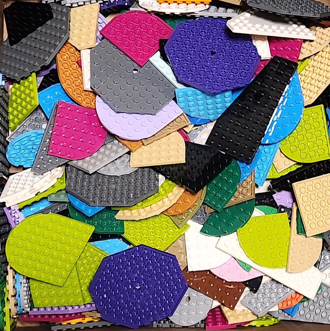 12 Lego® Build Plates — Assorted Shapes and Colors - Etsy
