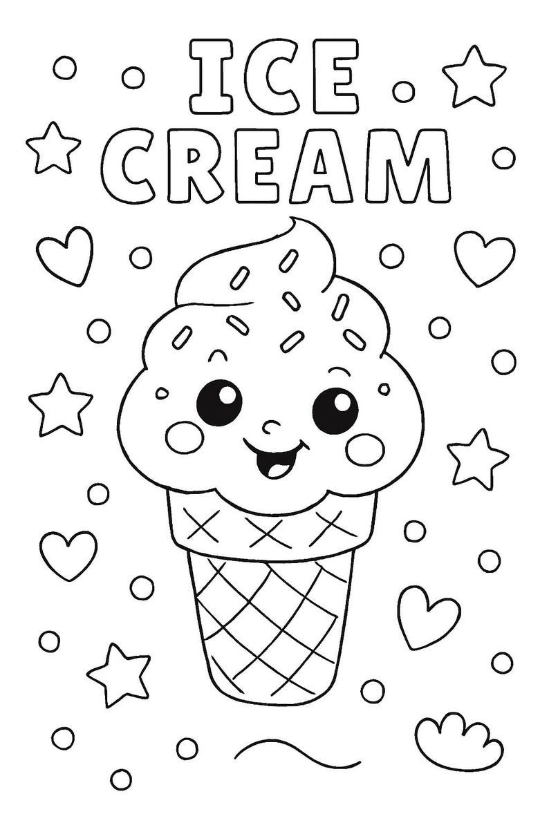 Kids Coloring Pages - Etsy
