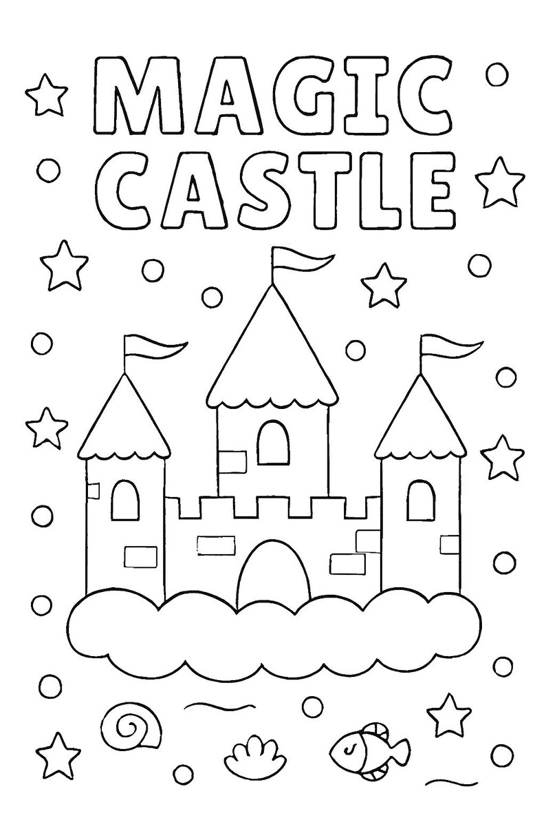 Kids Coloring Pages - Etsy