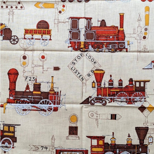 Train Fabric - Etsy