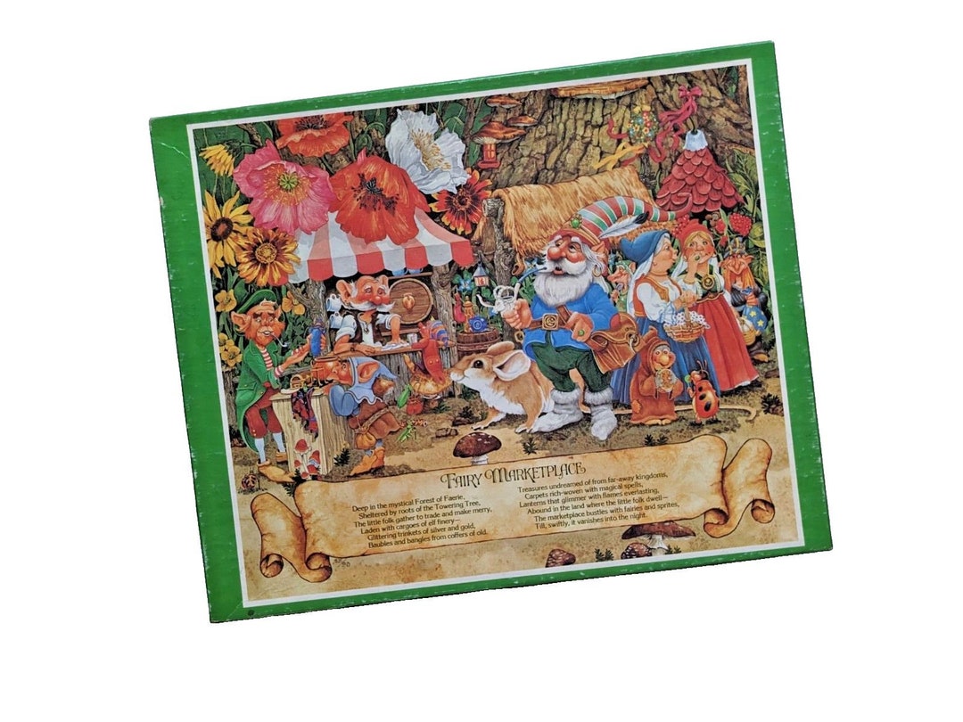 RARE Fairy Marketplace Vintage 1980 Jigsaw Puzzle From Current 500 ...