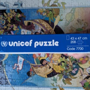 Vintage Unicef Jigsaw Puzzle the World's Children Code 7700 208 Pieces ...