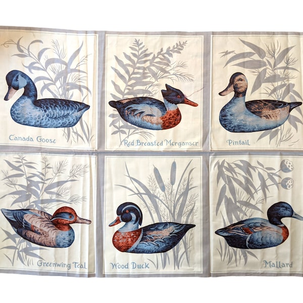 Waterfowl Quilt Panels - Etsy