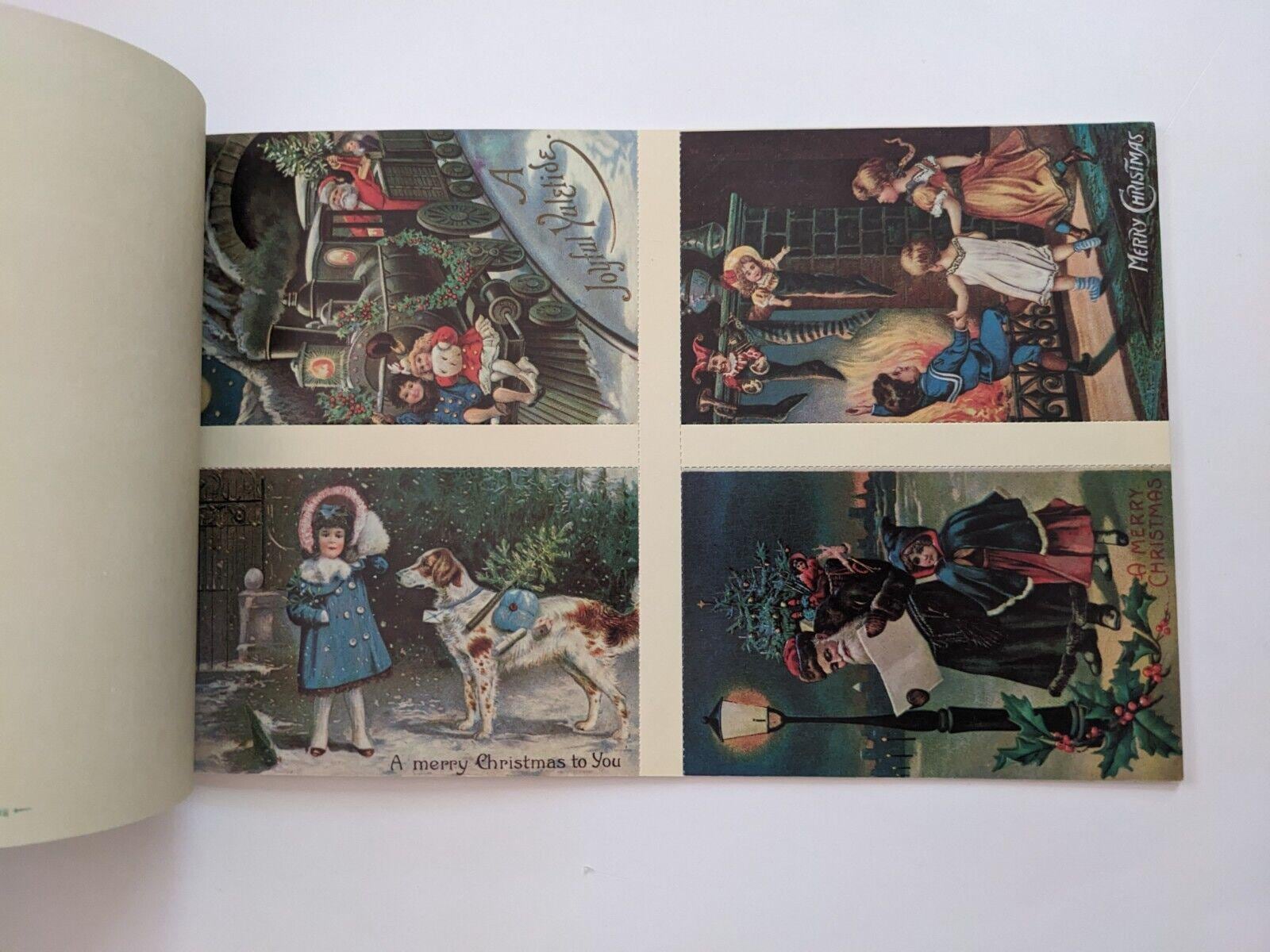 Vintage Book of 28 Antique Replica Christmas Postcards Merrimack ...