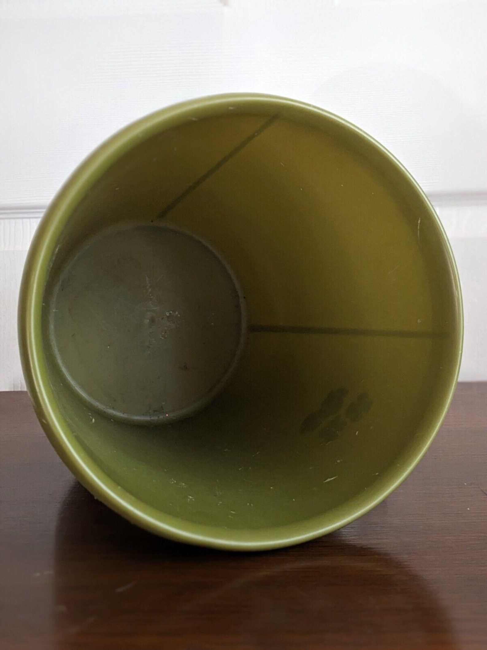 Vintage 1970s Retro Rubbermaid 2940 Trash Can Wastebasket Avocado Green ...