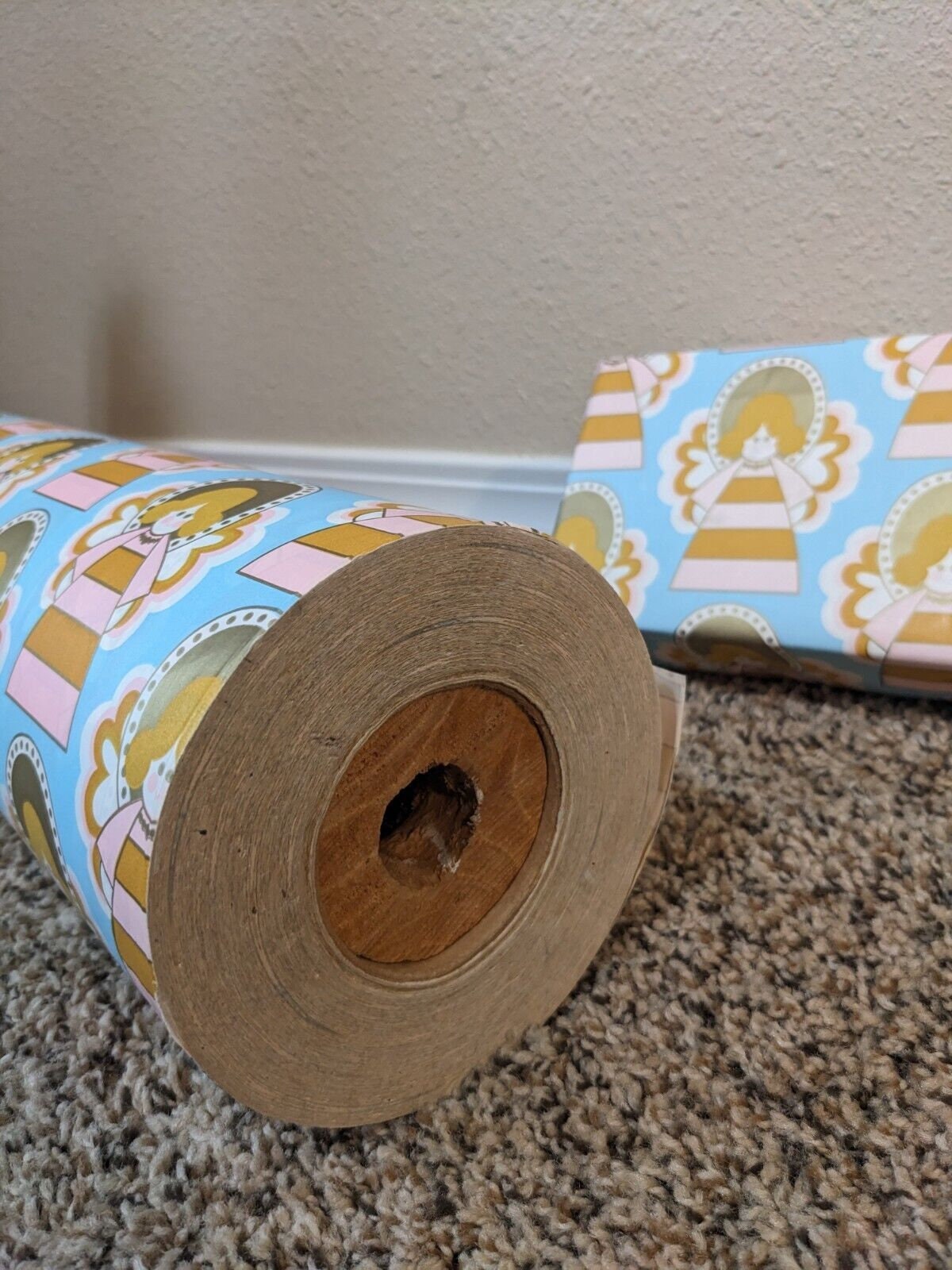 Vintage Mid-century Department Store Christmas Wrapping Paper Roll ...