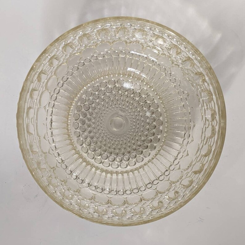 Vintage Art Deco Bubble Glass Ceiling Light Cover // Round Hobnail ...