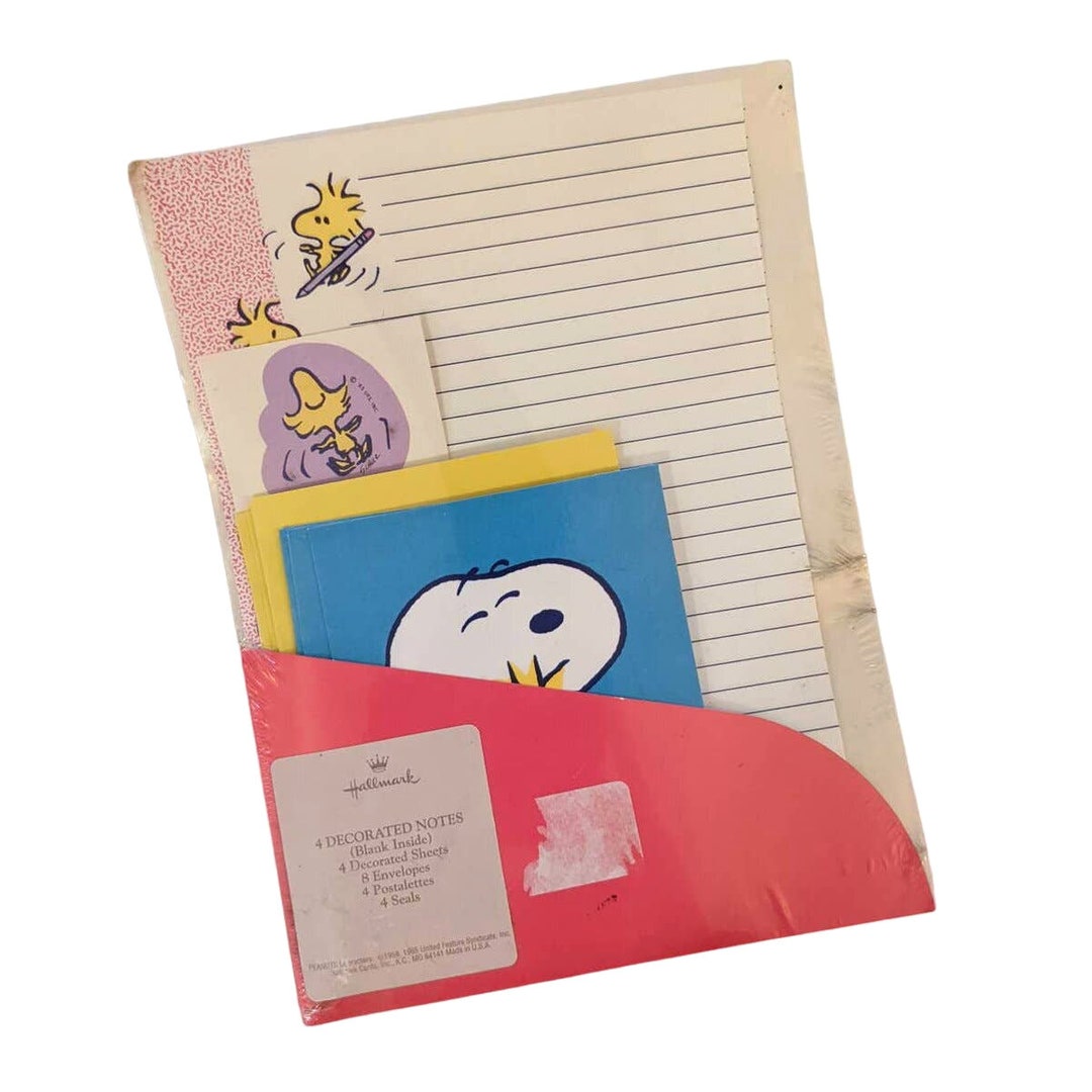 Vintage Snoopy & Woodstock Stationary Set From Hallmark Sealed RARE - Etsy