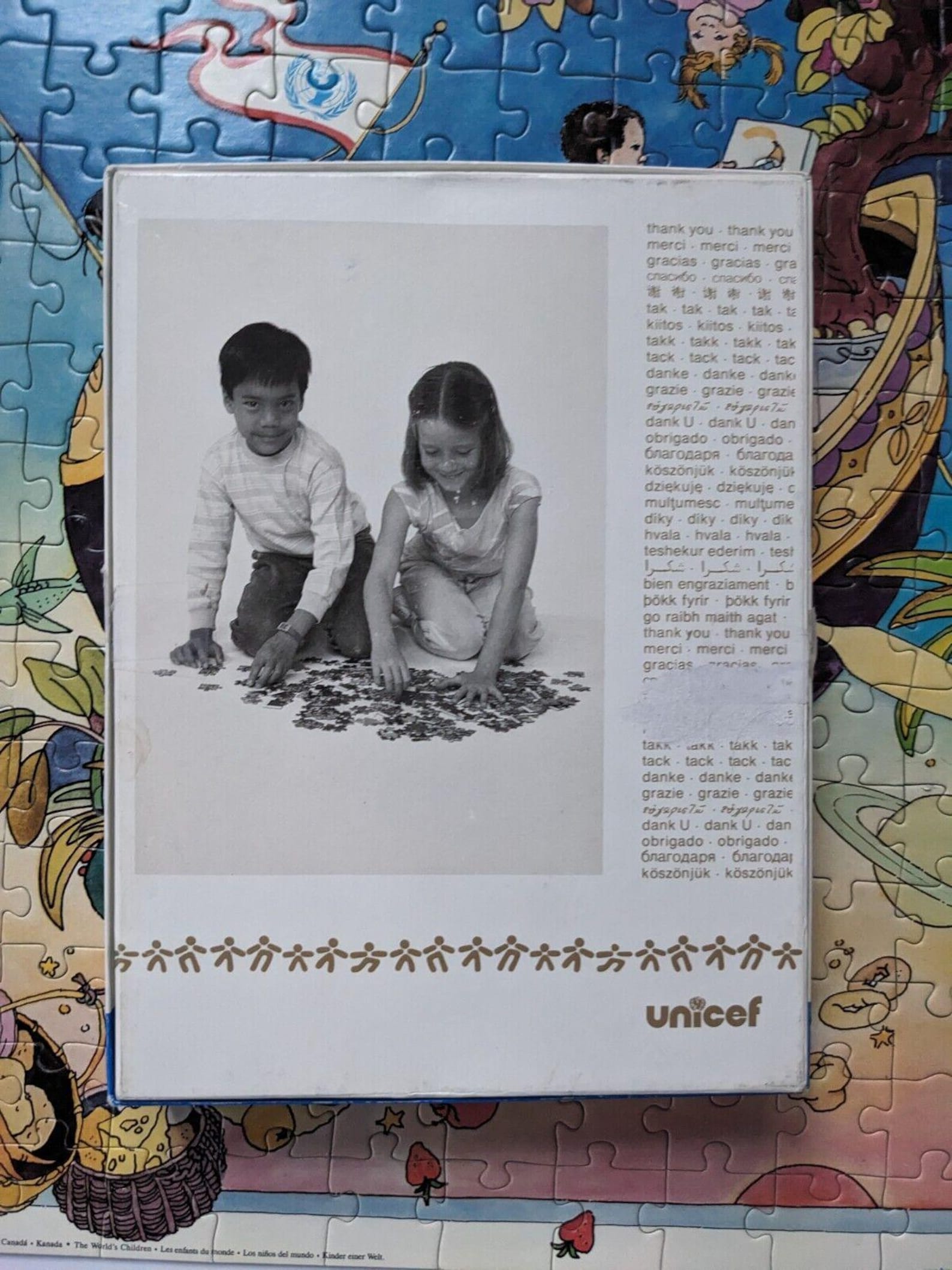 Vintage Unicef Jigsaw Puzzle the World's Children Code 7700 208 Pieces ...