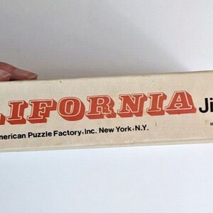 Vintage 1977 California State Map Jigsaw Puzzle by George Gorycki 18 ...