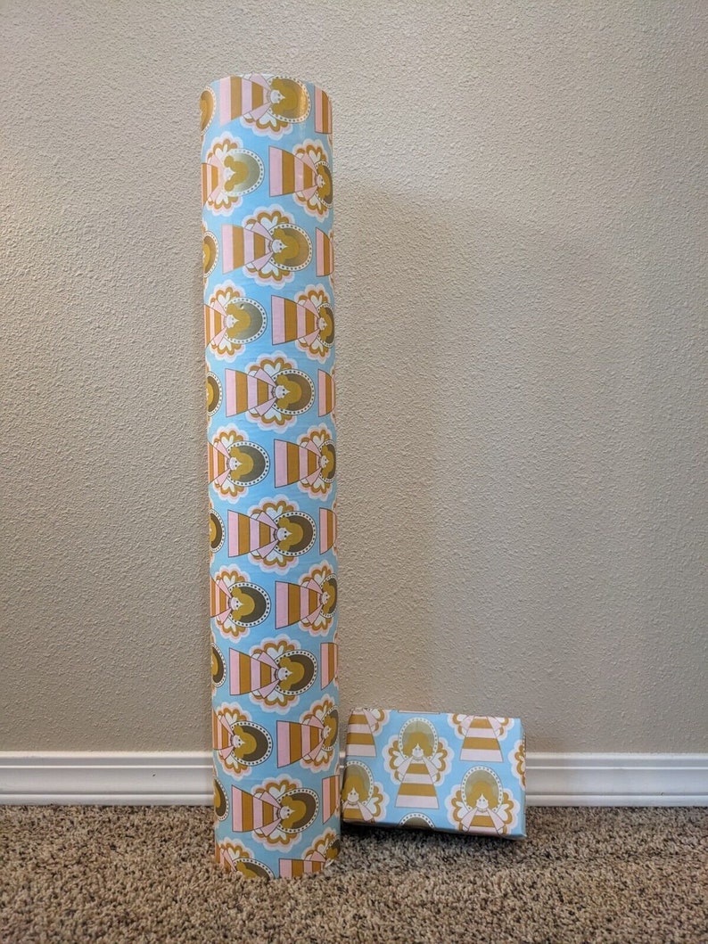 Vintage Mid-century Department Store Christmas Wrapping Paper Roll ...