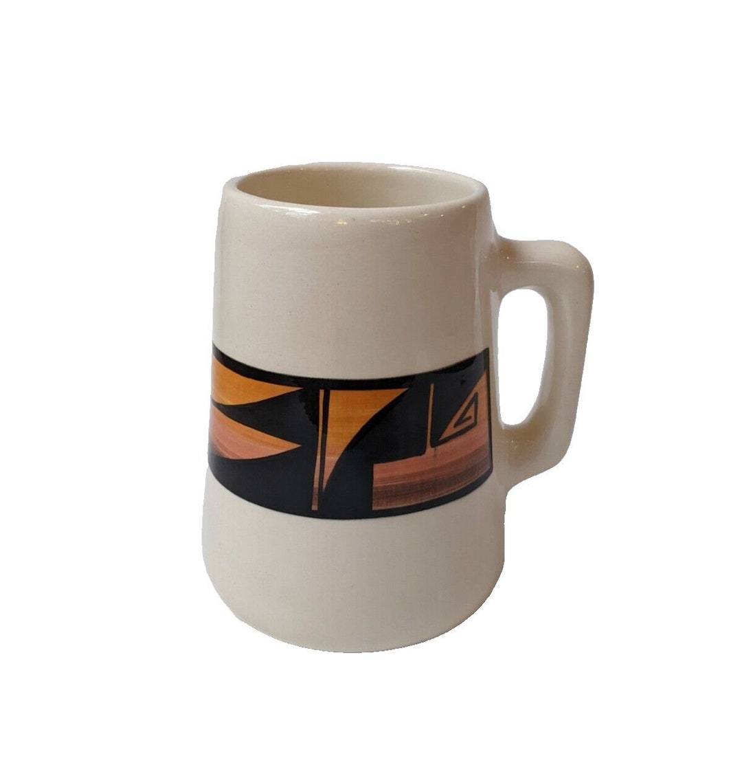 Vintage Ute Mountain Pottery Large Tankard Style Mug Native American ...
