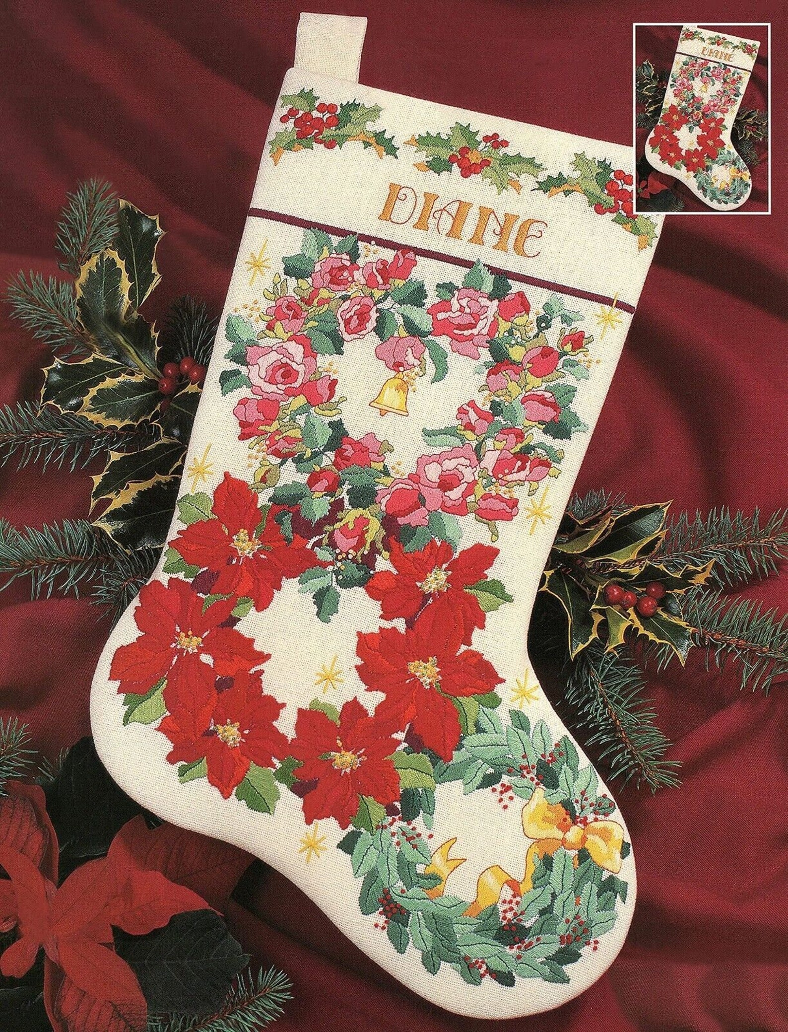 Crewel Christmas Stocking Kits