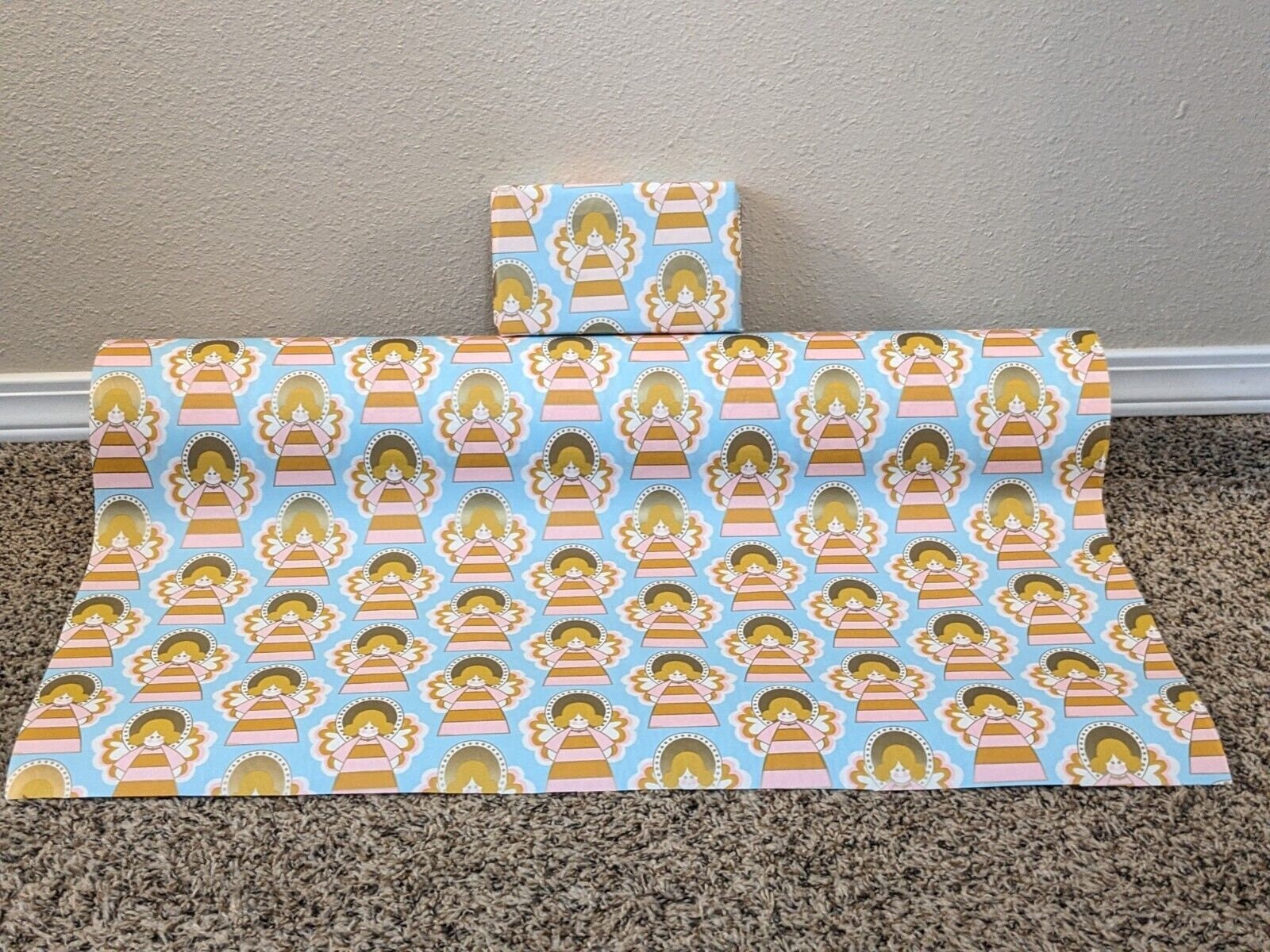 Vintage Mid-century Department Store Christmas Wrapping Paper Roll ...