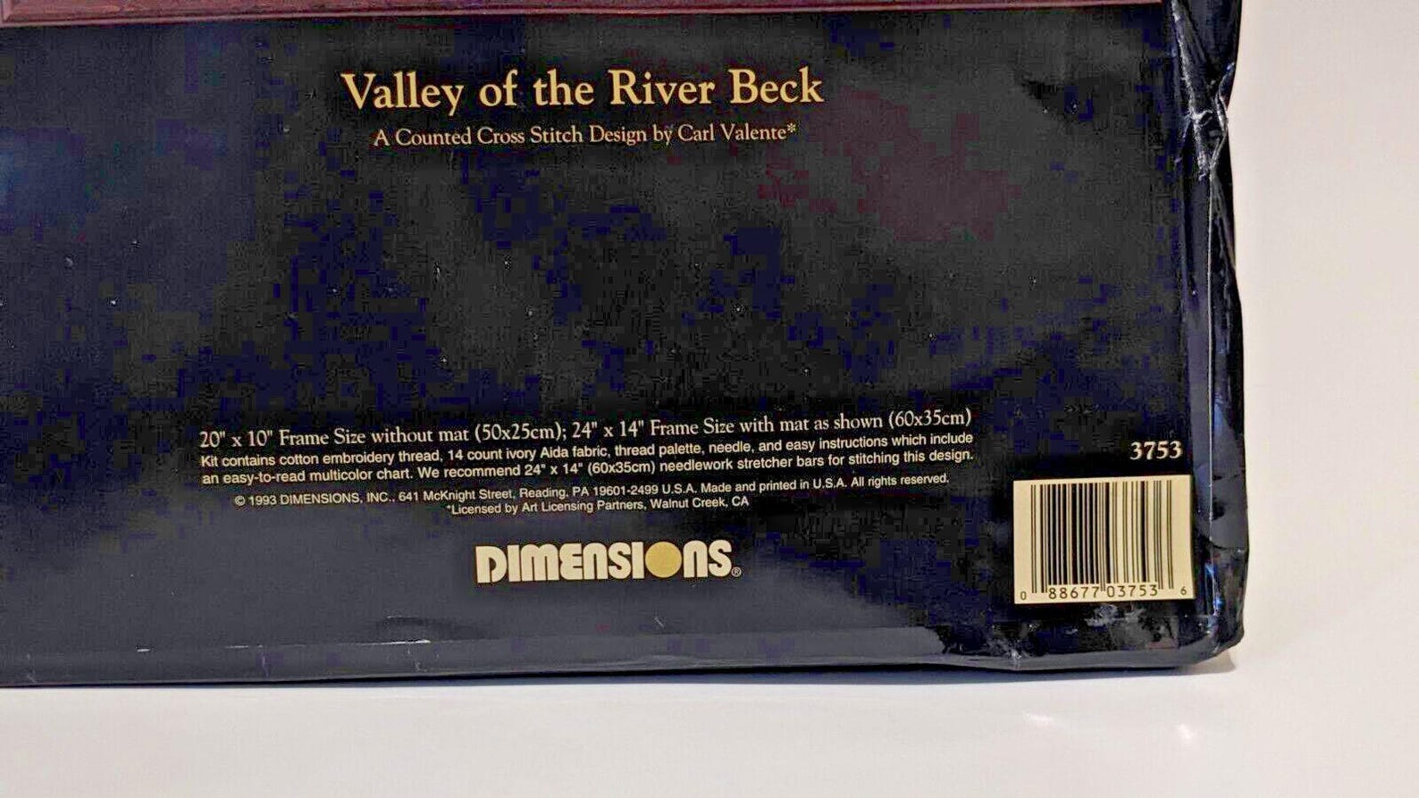 Valley of the River Beck Dimensions Gold Collection Vintage 1993 Cross ...