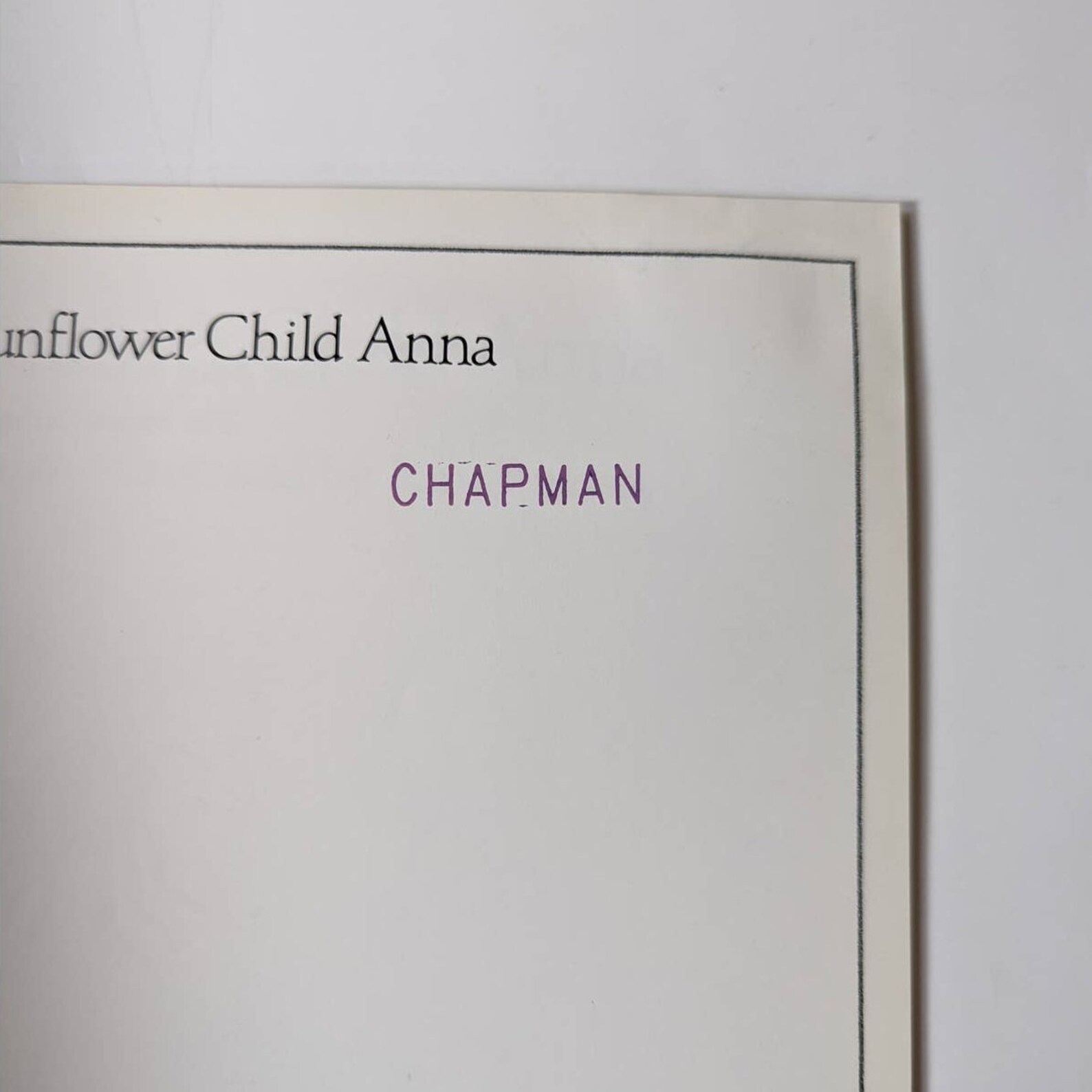 Wild Wild Sunflower Child Anna (1991) by Nancy White Carlstrom Vintage ...