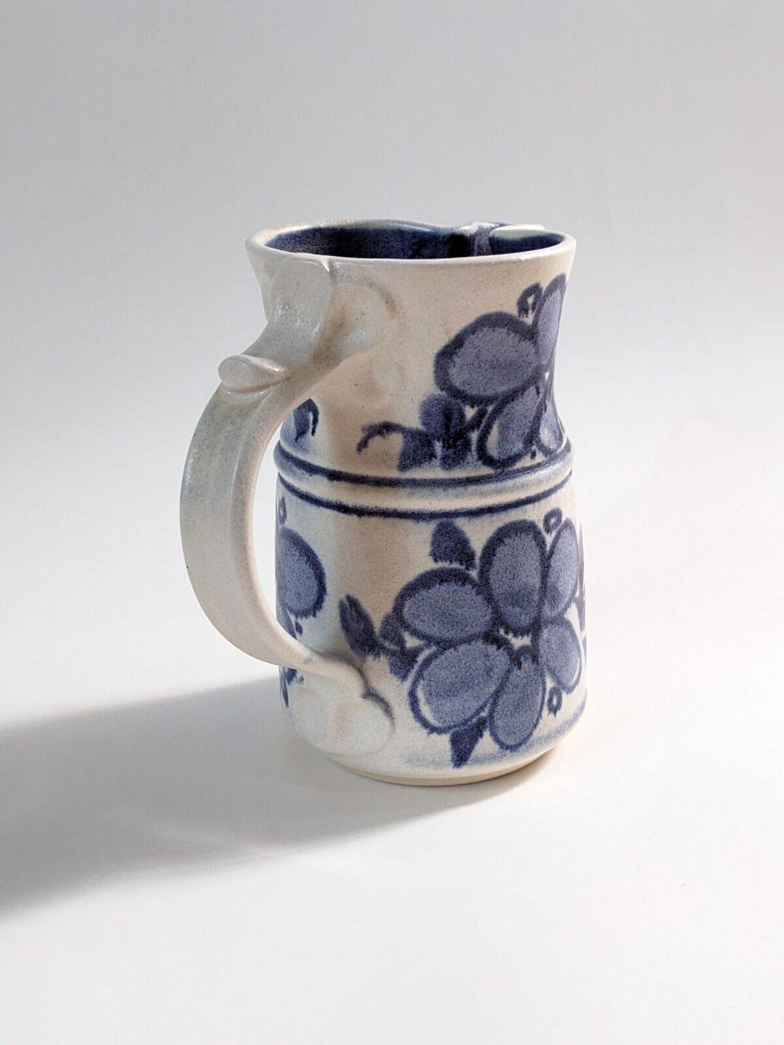 Vintage 1996 Rob Bartee Creamer Pitcher 6" Studio Art Pottery ...