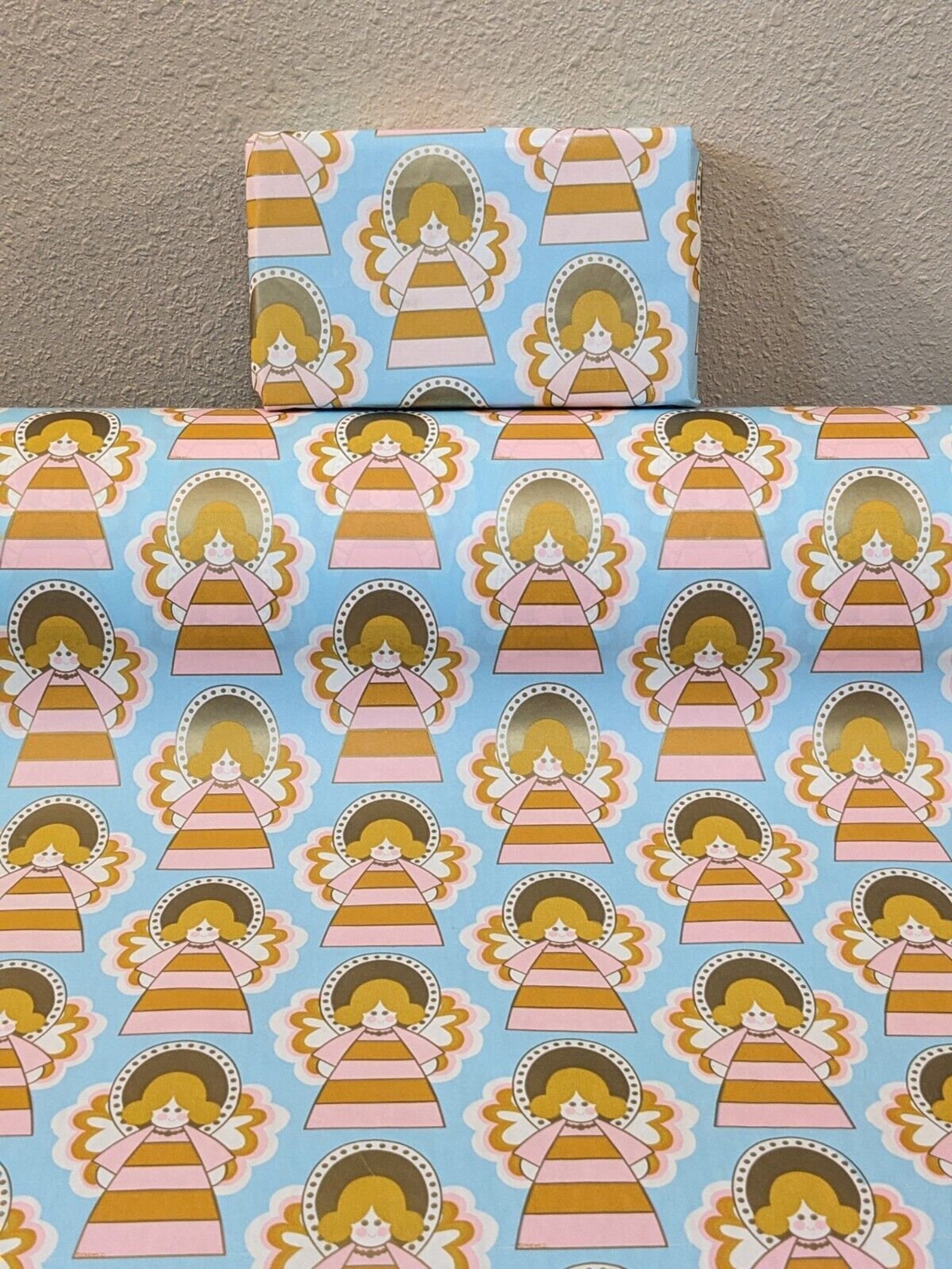 Vintage Mid-century Department Store Christmas Wrapping Paper Roll ...