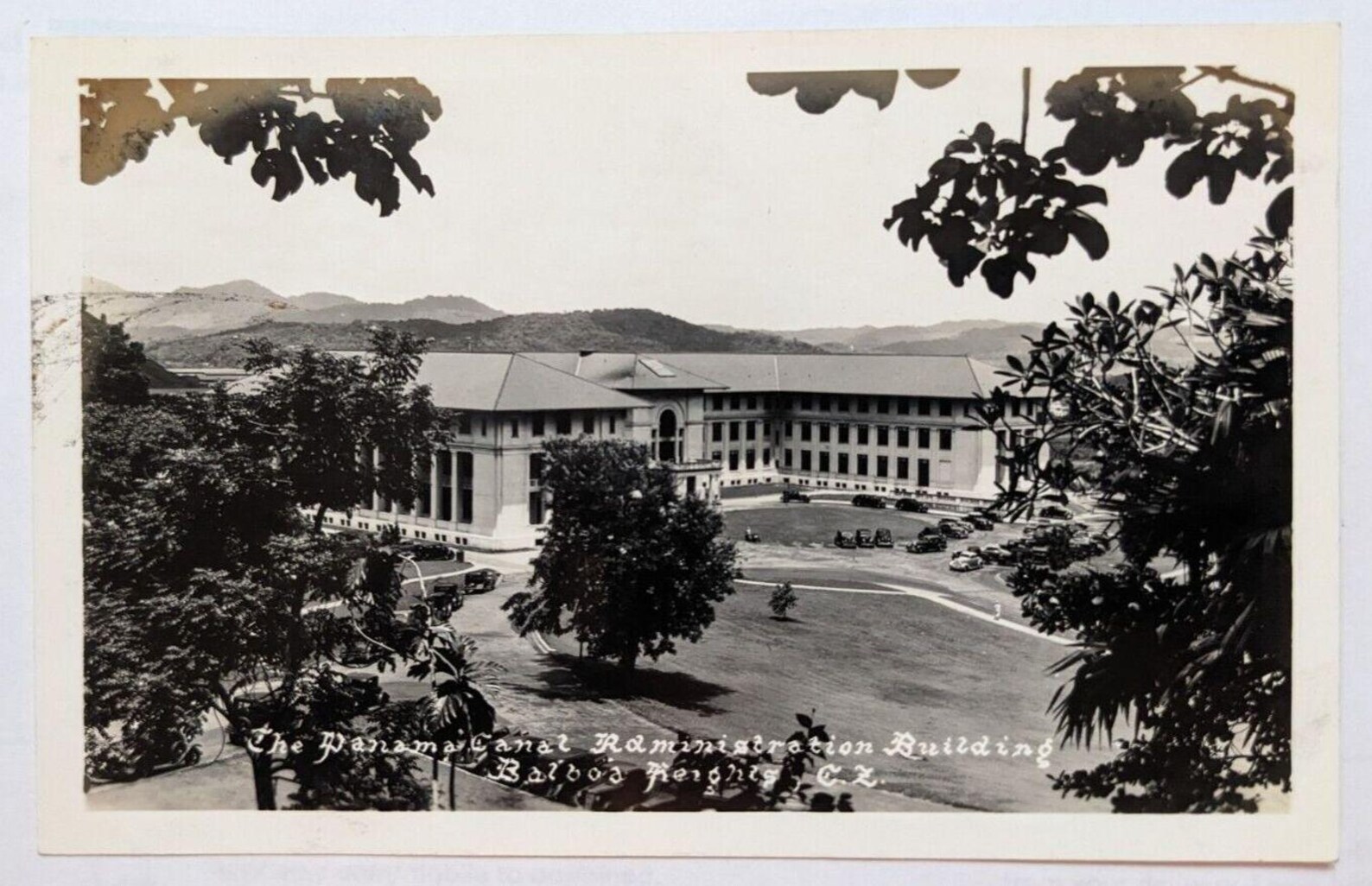 Panama Canal Administration Building Balboa Heights C.Z. Panama Vintage ...