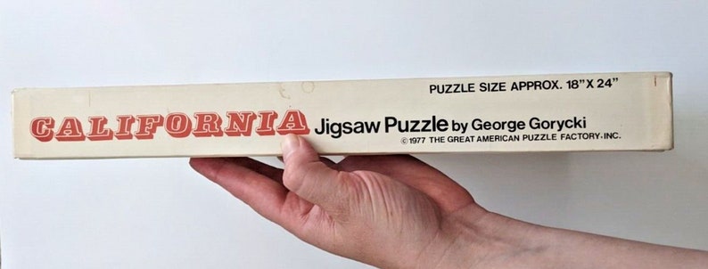 Vintage 1977 California State Map Jigsaw Puzzle by George Gorycki 18x24 ...