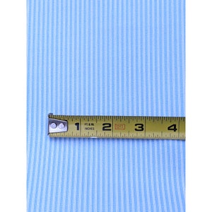Vintage 60's Pale Blue Ribbed Fabric, Striped Ribbed Poly Knit Fabric ...