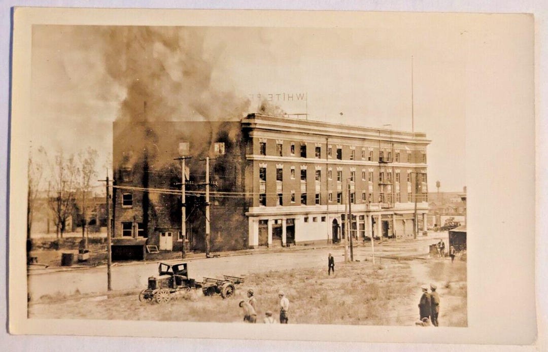 White Pelican Hotel Fire Klamath Falls, Oregon Disaster C1926 Vintage ...