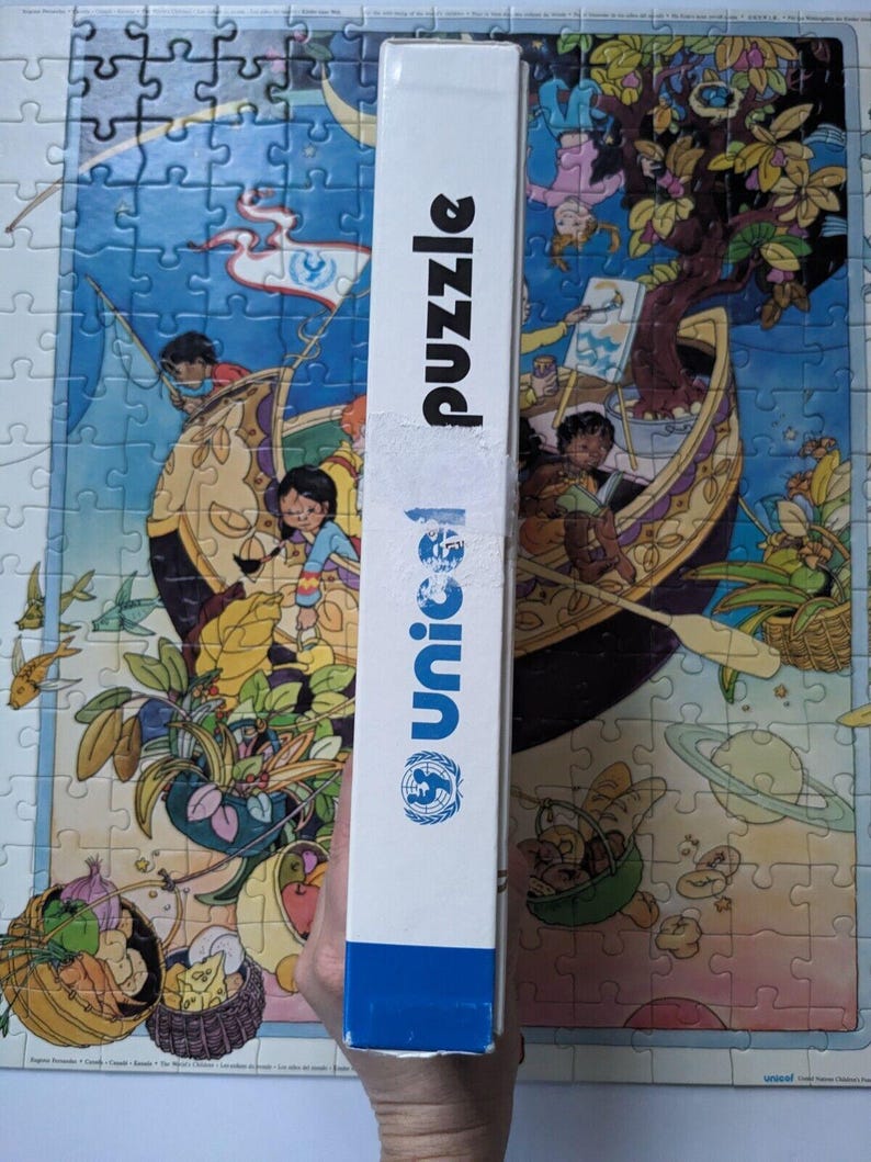 Vintage Unicef Jigsaw Puzzle the World's Children Code 7700 208 Pieces ...