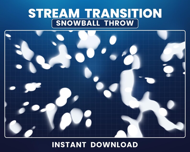 Christmas Snowball Stinger Transition, Cute Winter Stream Transition ...