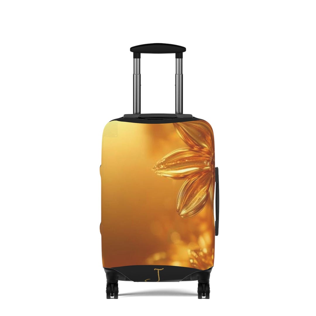 Gold Two-tone Luggage Cover With Letter J - Etsy