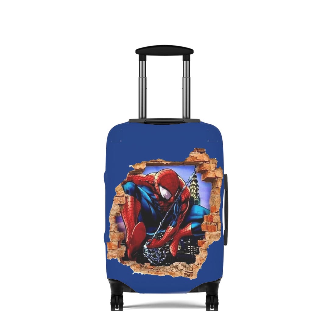 Spider Hero Breakout Luggage Cover | Blue Travel Protector - Etsy