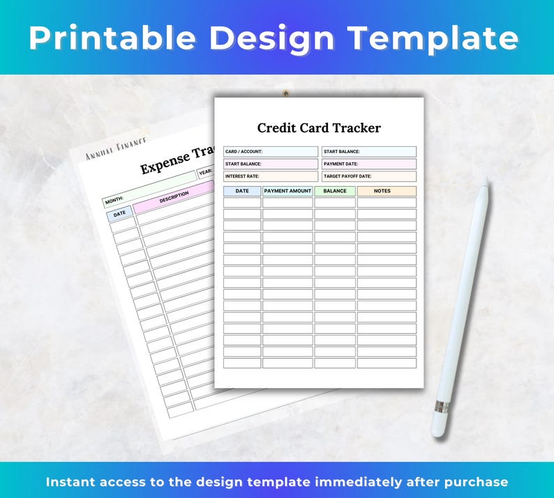 2026 Finacial Planner Printable Canva Editable Budget Organizer Bill ...