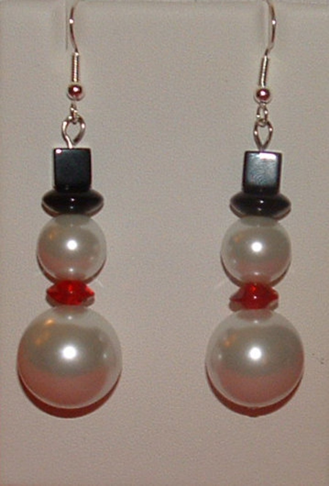 Snowman Earrings - Etsy