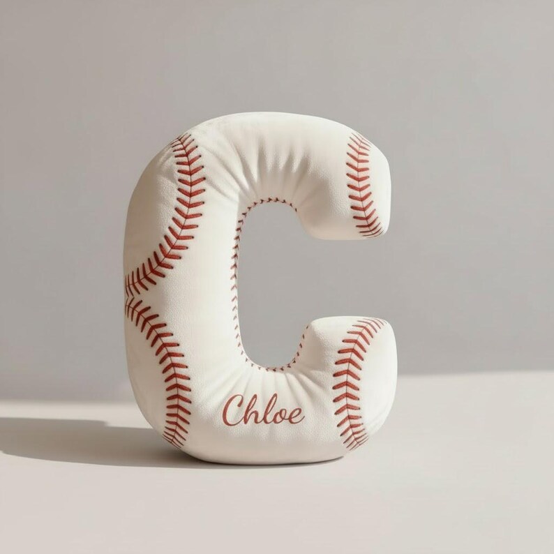 Personalized Baseball Number 3D Pillow – Custom Name Sports Pillow for ...