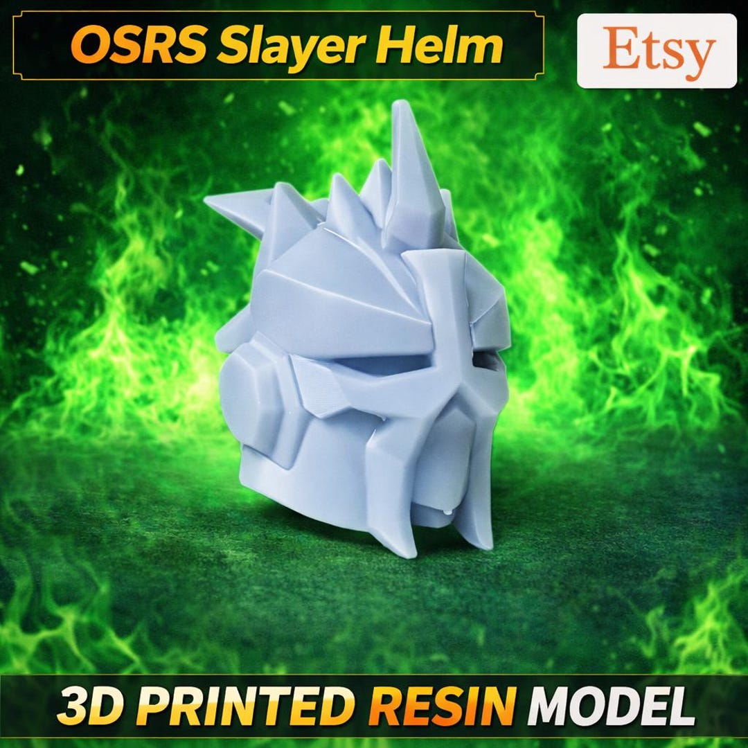 Slayer Helm | 100mm Model | OSRS, Runescape, Fight Caves, Figurine ...
