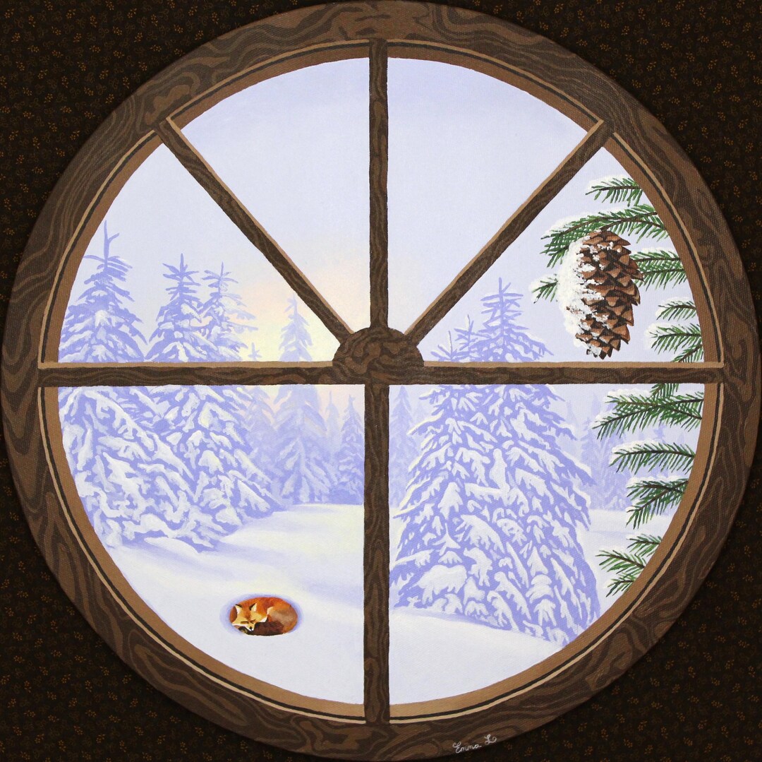 Snowy Den - Etsy