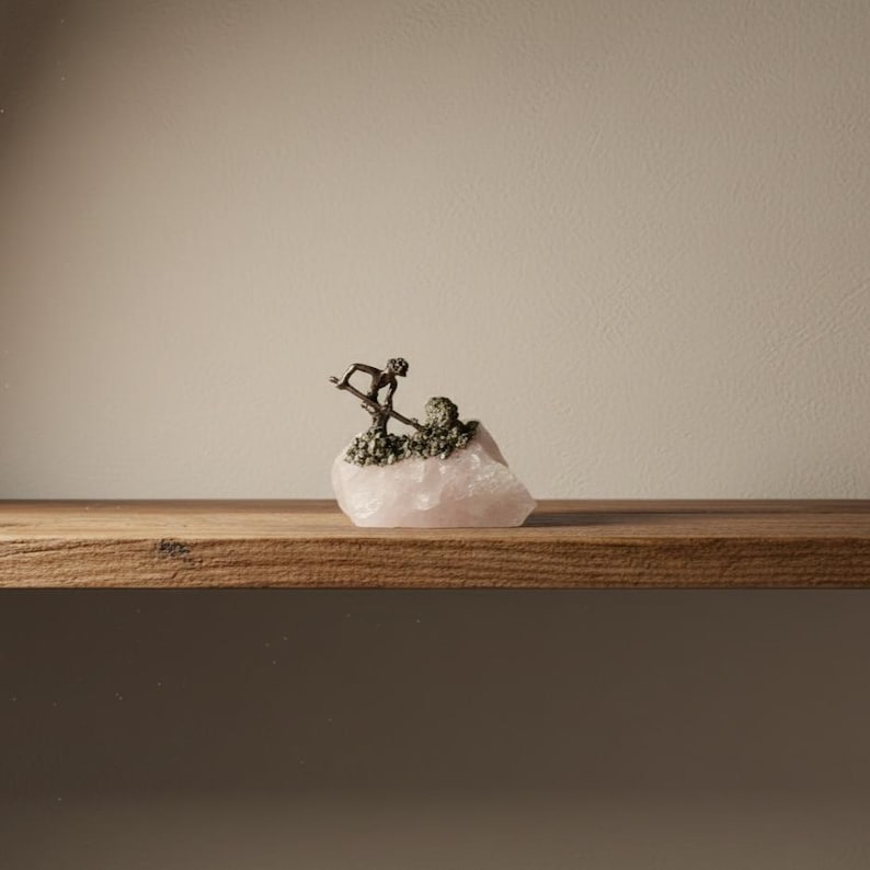 Buy Rose Quartz Crystal Sculpture Cluster, Pink Quartz Display With ...
