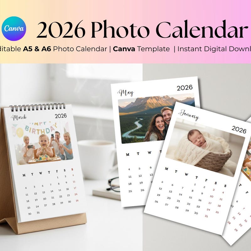2026 Small Calendars - Etsy UK