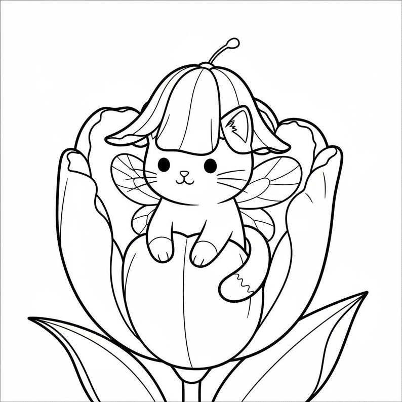 Fairy Fuzz: A Magic Coloring Book, 70+ Illustrations of Magical Animal ...