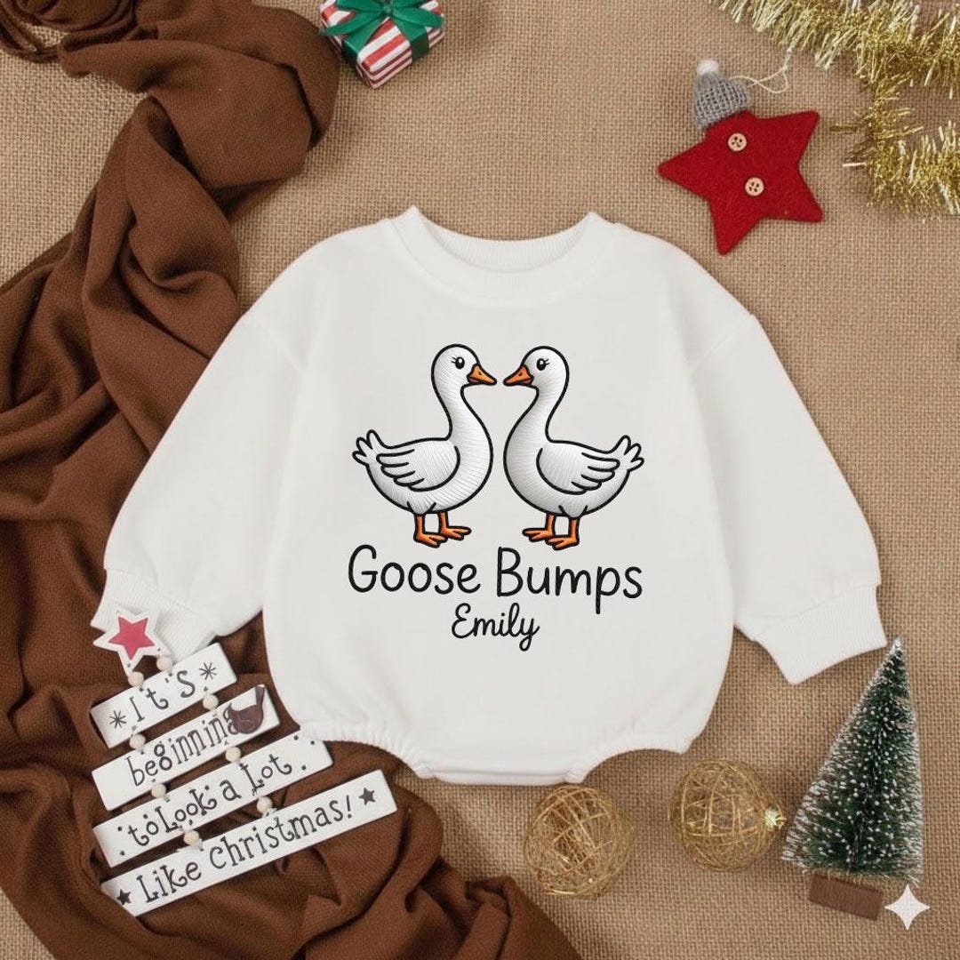 Custom Name Cute Goose Bumps, Goose Bumps Girly, Cute Women Gift ...