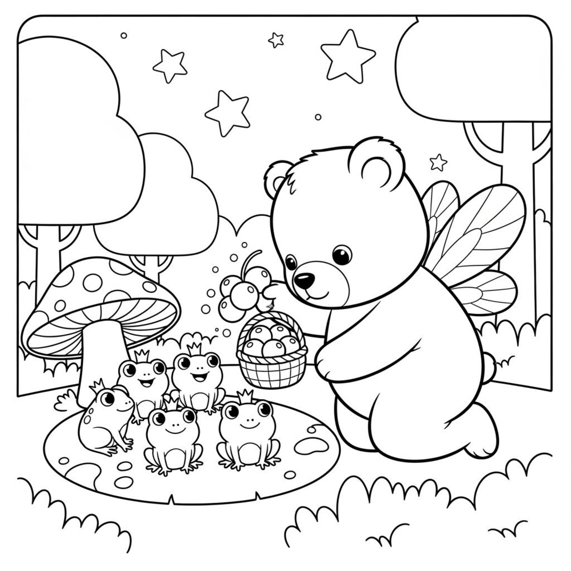 Fairy Fuzz: A Magic Coloring Book, 70+ Illustrations of Magical Animal ...