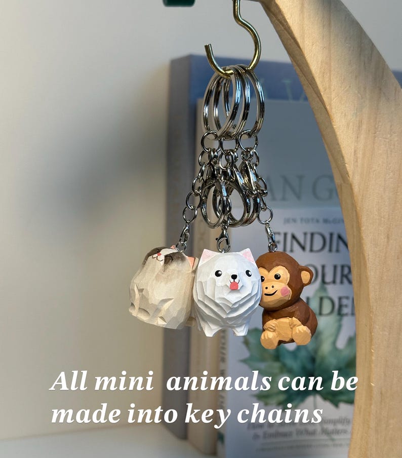 Super Cute Mini Wooden Animals | Tiny Hand Carved Animal Figurines ...