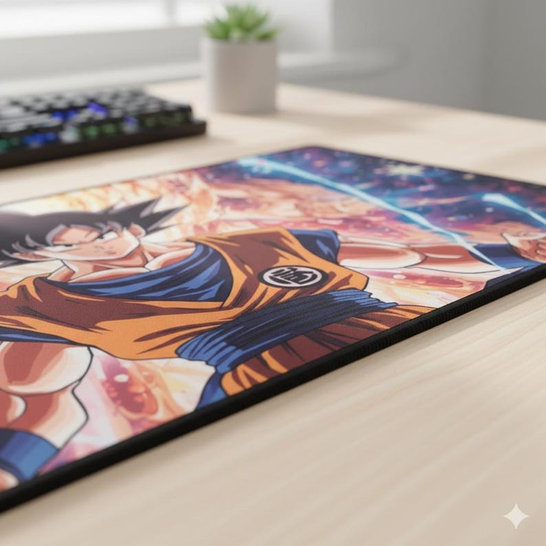 Son Goku Mouse Pad: Dragon Ball Z Anime Gaming Desk Mat - Etsy