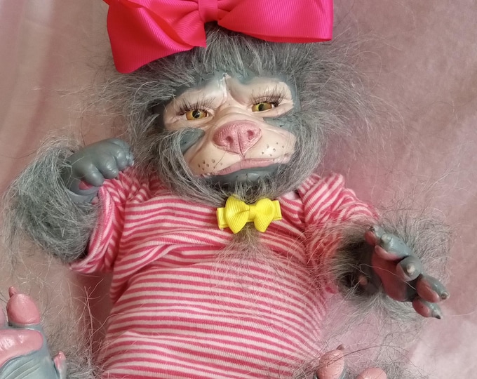 Reborn Werewolf Baby Doll Pup Wolf Robbie Hybrid Horror Monster ...