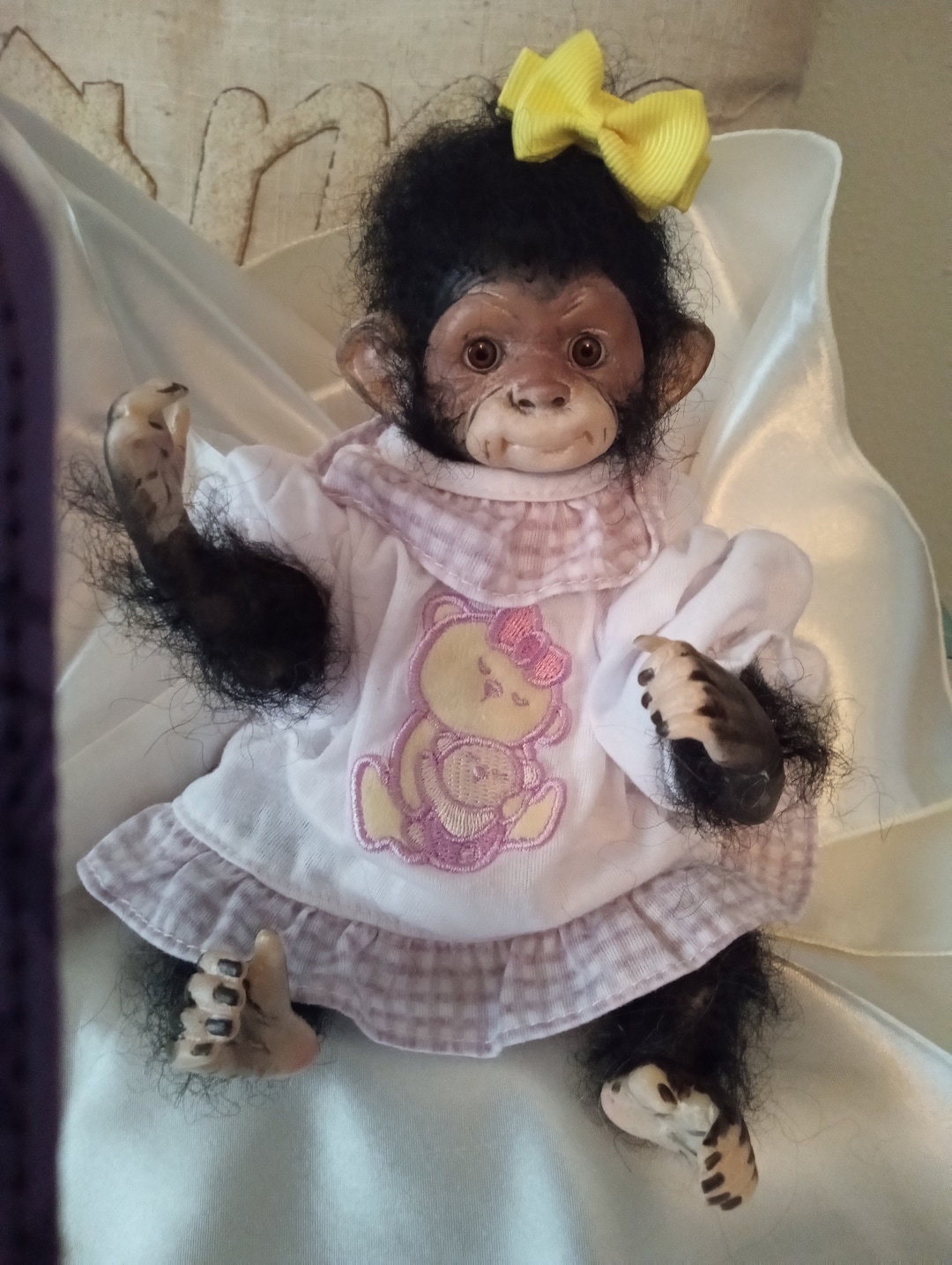 Reborn Mini Chimpanzee Artist Doll Baby Ape Hybrid Monkey - Etsy