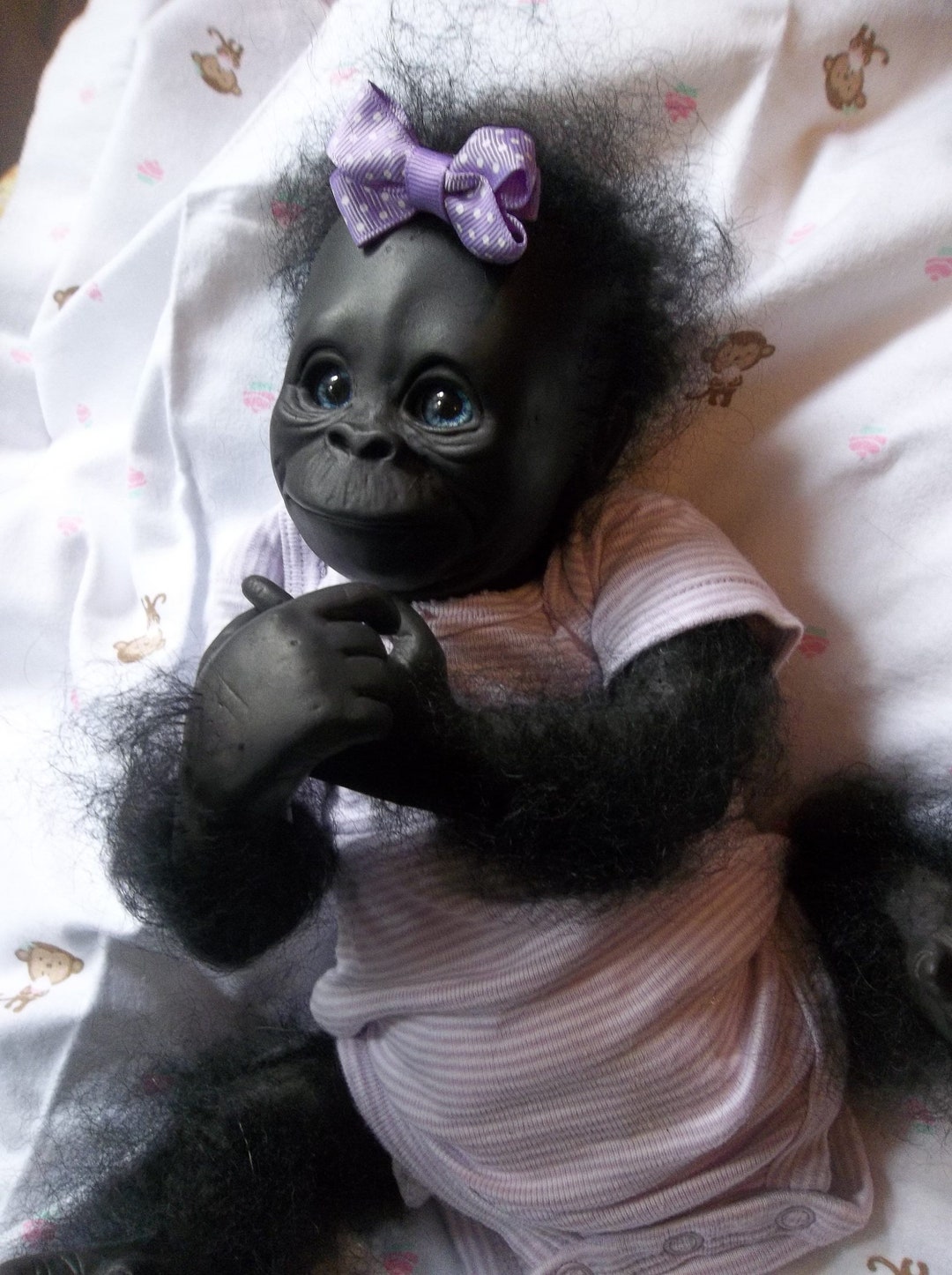 Custom Order Reborn Artist Doll Baby Ape Hybrid Monkey Discontinued ...