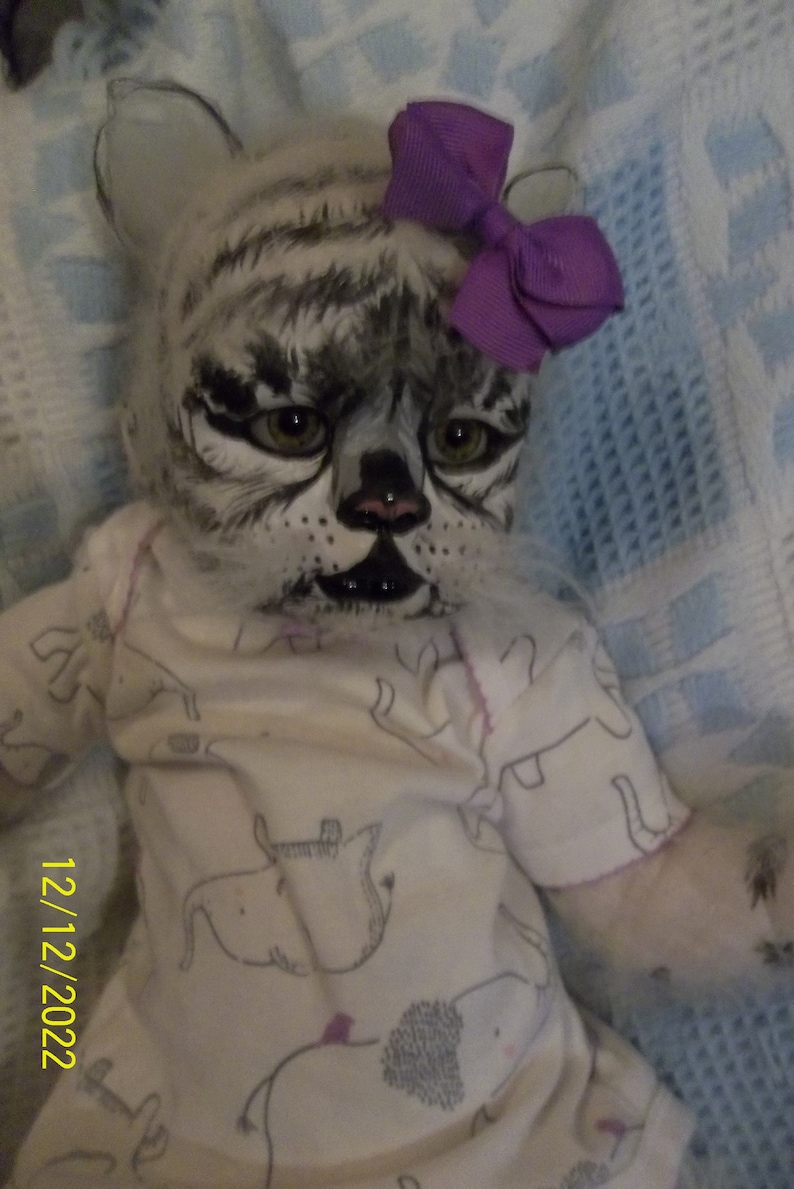 Reborn Hybrid Cat Artist White Tiger Doll Kitten Kitty Fantasy - Etsy