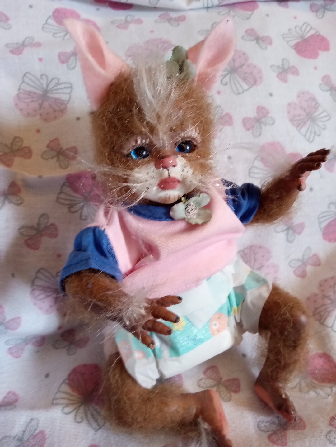 Reborn Mini Hybrid Bunny Rabbit Artist Cat Doll Baby - Etsy