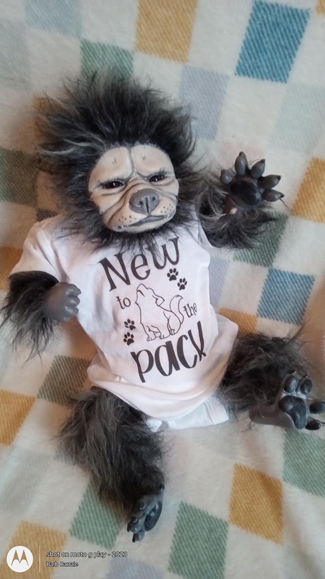 Reborn Werewolf Baby Doll Pup Wolf Robbie Hybrid - Etsy