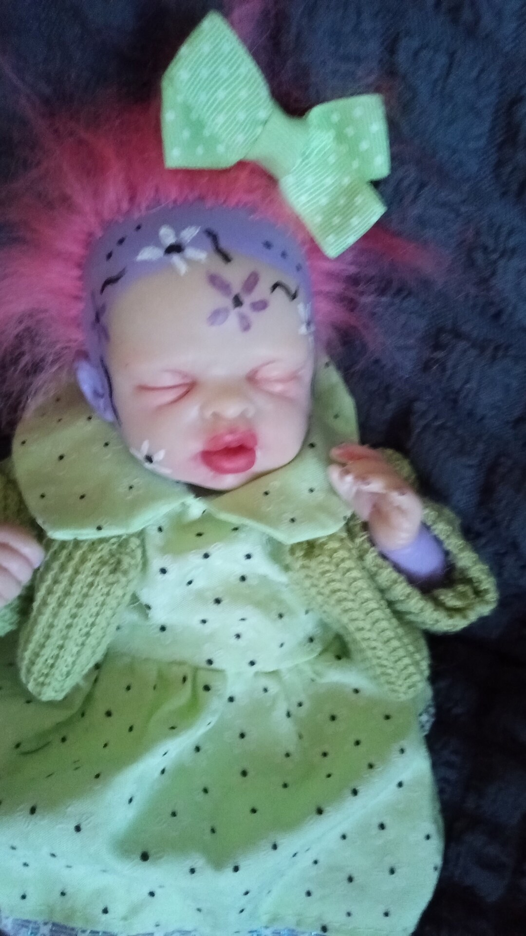 Reborn Flower Nymph Baby Artist Doll Vinyl Mini Ready to Ship Fairy ...